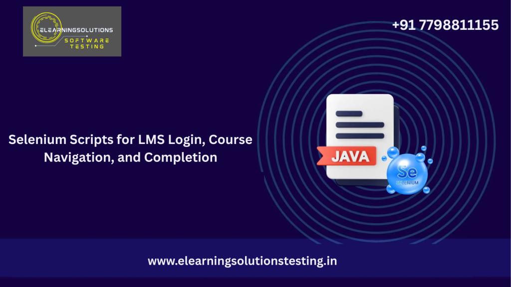 Selenium Scripts for LMS Login, Course Navigation, and Completion ...